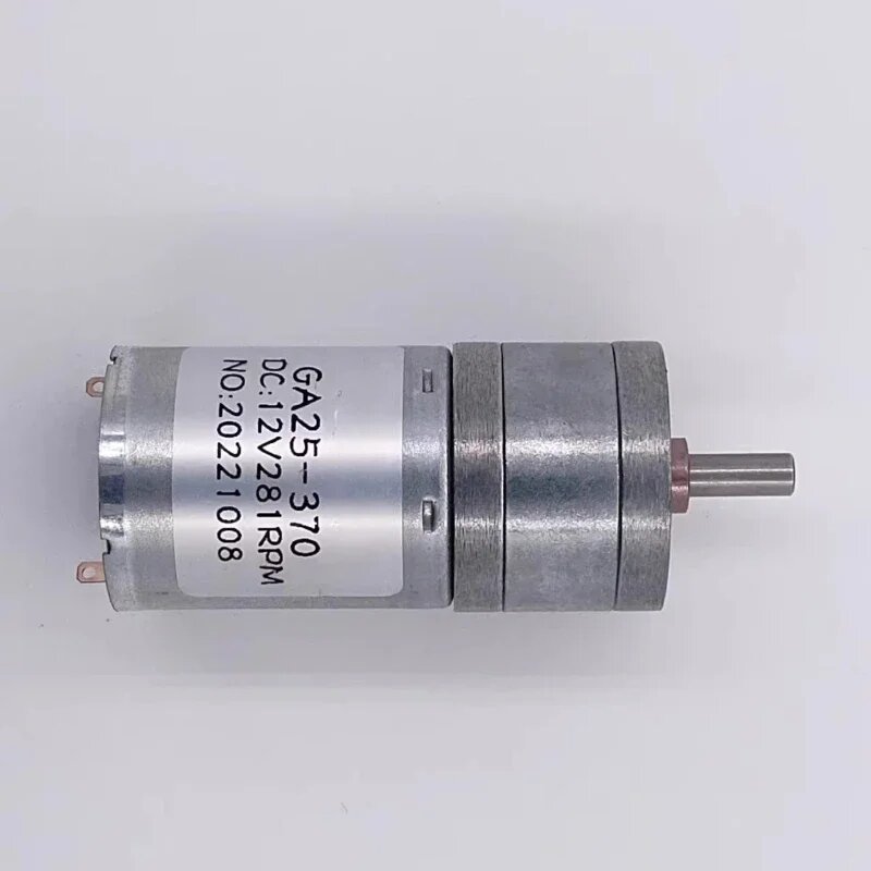 JGA25-370 Низкоскоростной миниатюрный двигатель постоянного тока с большим крутящим моментом, 6 В/12 В/24 В, электрический мотор-редуктор, матовый двигатель 12 об/мин-1360 об/мин, высокая мощность