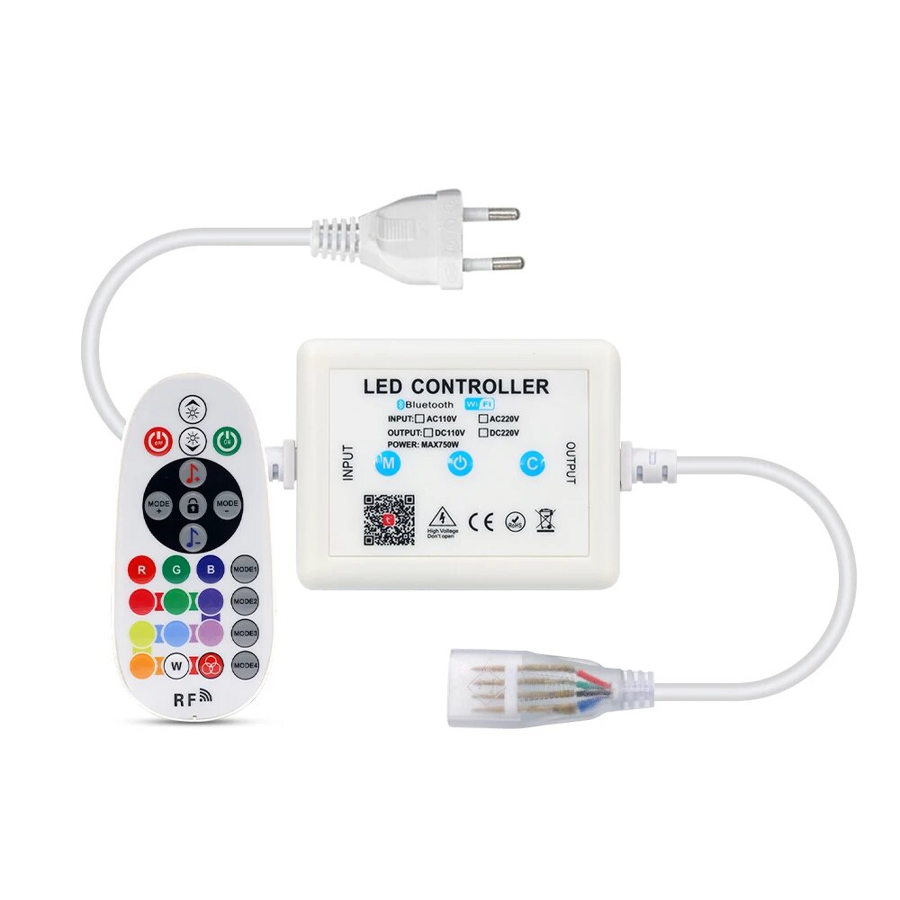 GAHADA RGB контроллер Bluetooth Wi-Fi для светодиодной ленты 220V EU SET