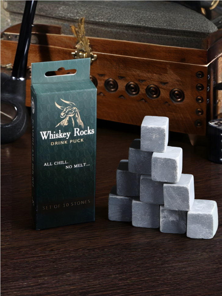 Набор охлаждающих камней для виски "Золотой бык" (10 штук)