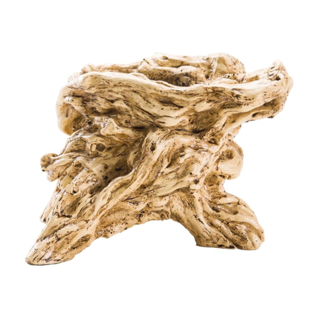 Имитация сочного цветочного горшка из корня дерева