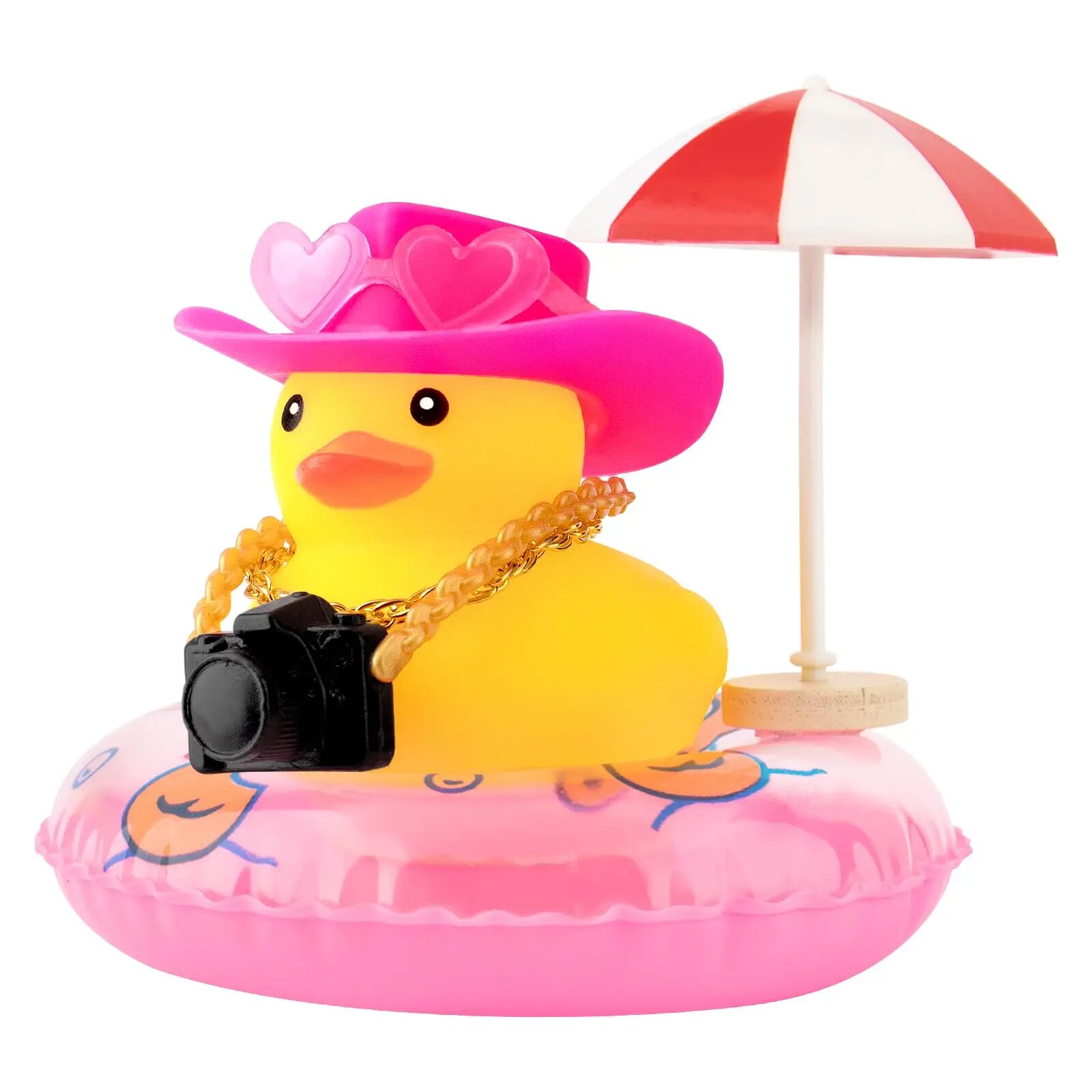 Автомобильные резиновые утки с соломенной шляпой, украшения для приборной панели, утка для плавания, аксессуары для украшения автомобиля