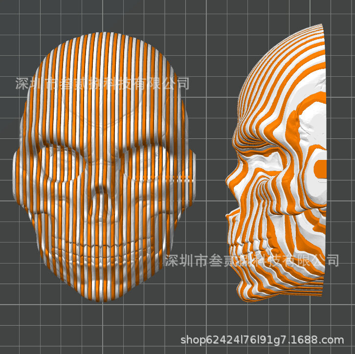 Хит продаж TK: Светящийся квантовый череп с 3D-печатью, декоративный светящийся квантовый череп.
