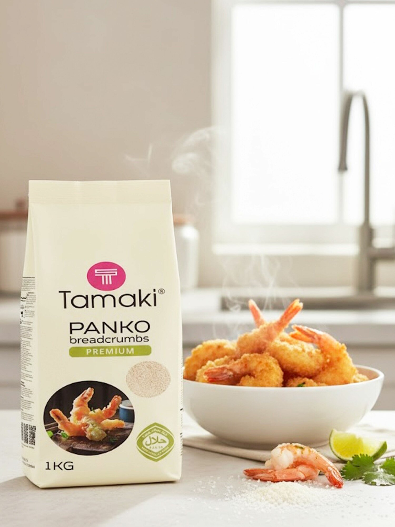 TAMAKI (Тамаки) Сухари панировочные премиум Panko (Панко), 1 кг