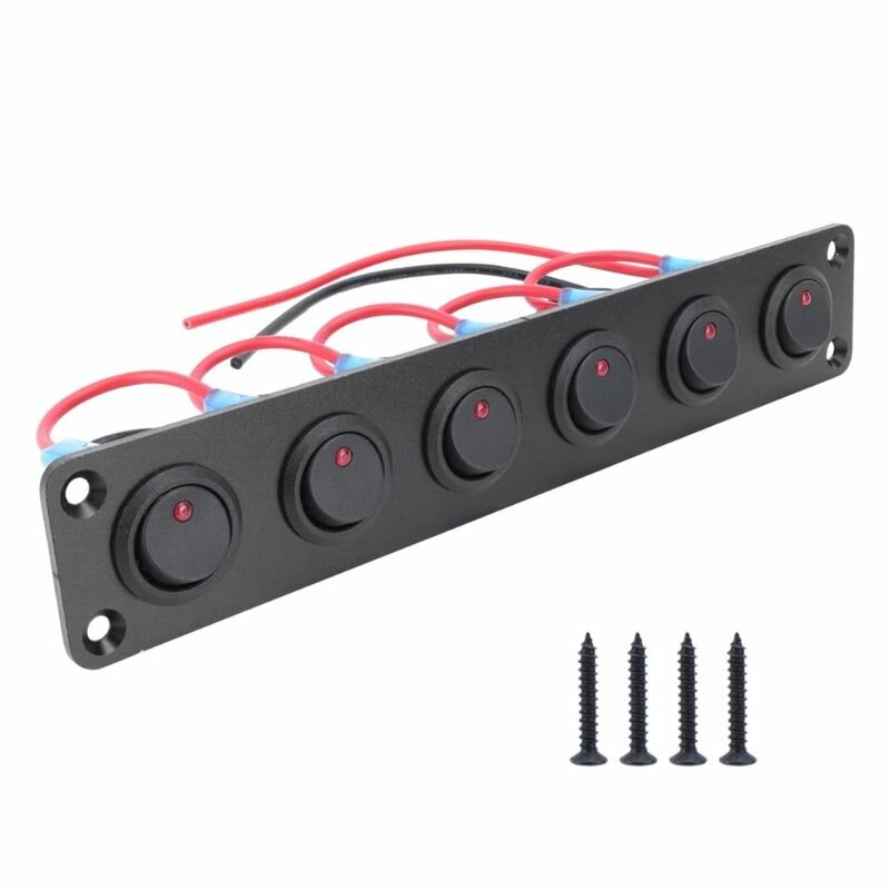 Модификация автомобиля, фургона, судна, красная лодка типа cat's eye комбинация переключателей-6 цифр