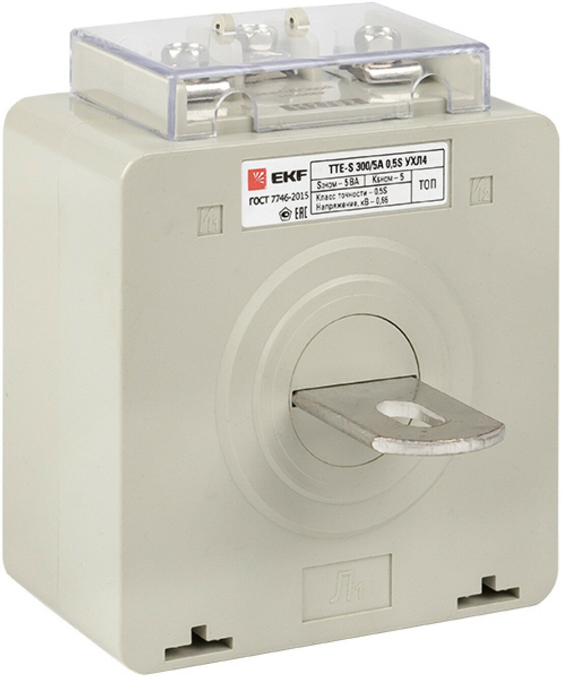 Трансформатор тока ТТЕ-A-300-5А с клеммой напряжения класс точности 0,5S EKF PROxima