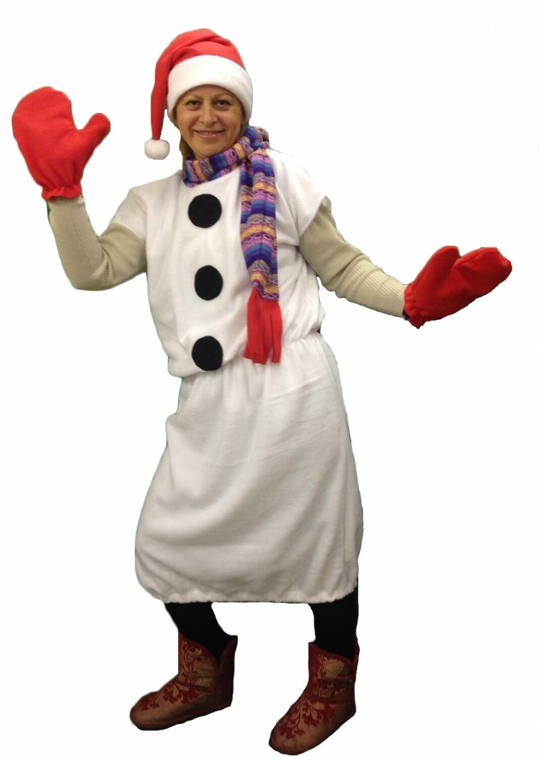 Костюм Снеговик взрослый универсальный (42-50)