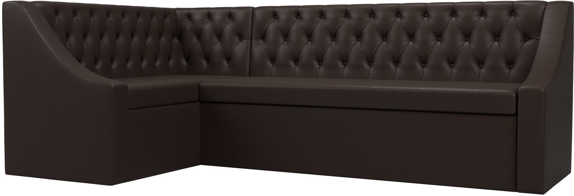 Кухонный угловой диван Мерлин левый угол, Экокожа, Модель 100460L