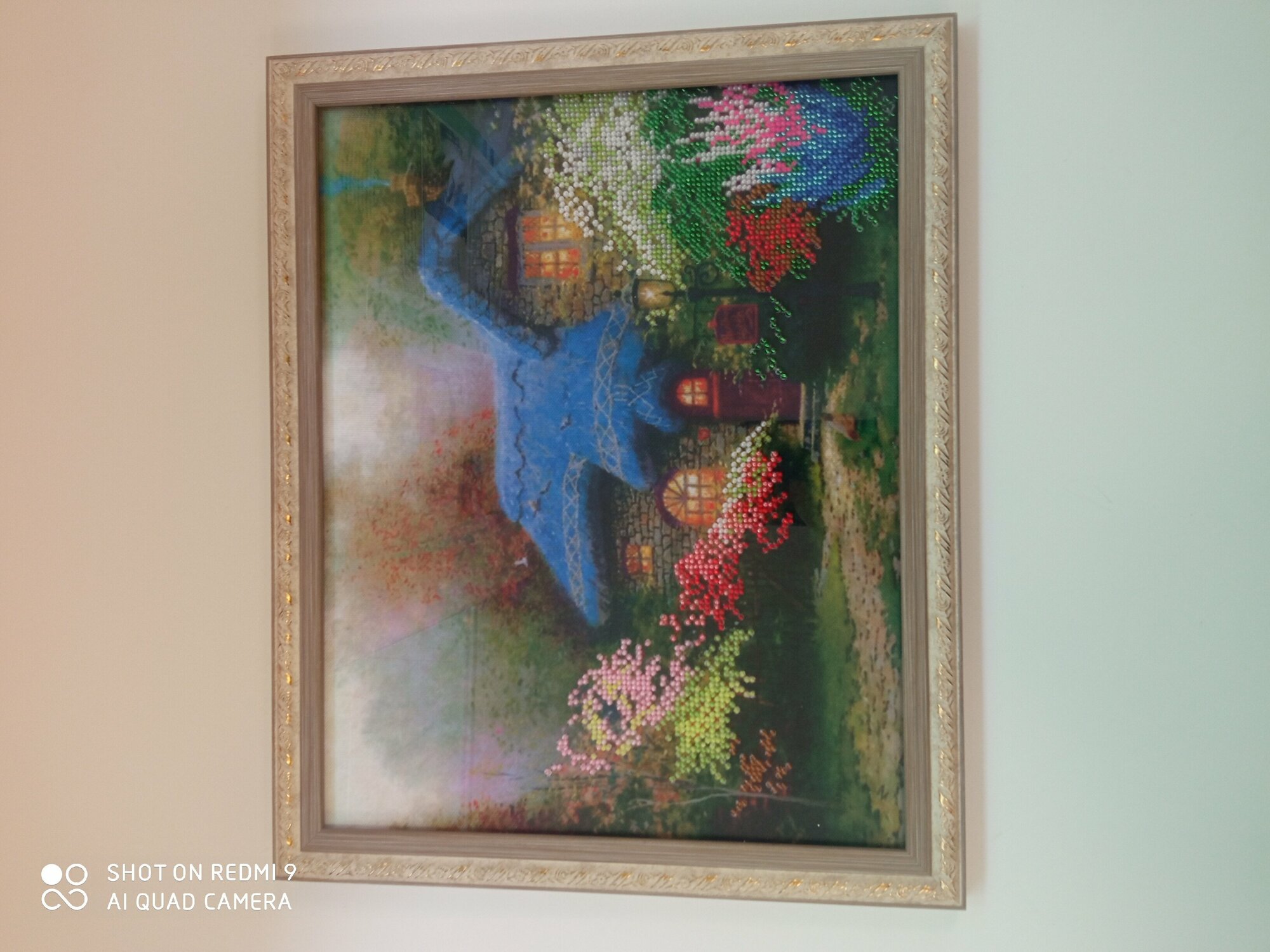 Картина вышита бисером готовая работа