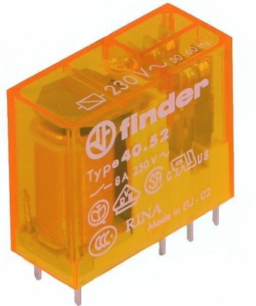 40.61.9.024.0000 Миниатюрное реле; 1 перекидной контакт 16А ( 24В DC)