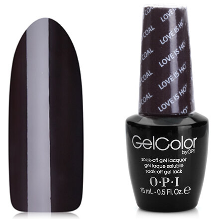 OPI GELCOLOR Гель лак Love Is Hot and Coal HP F06