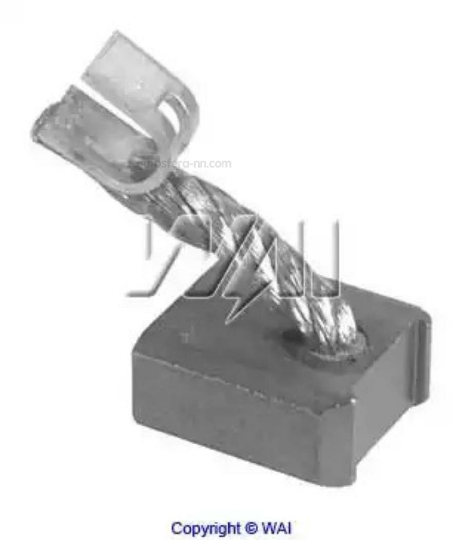 WAI 6882201 Щетка стартера угольная (с зажимом) Ford Mazda Subaru Toyota