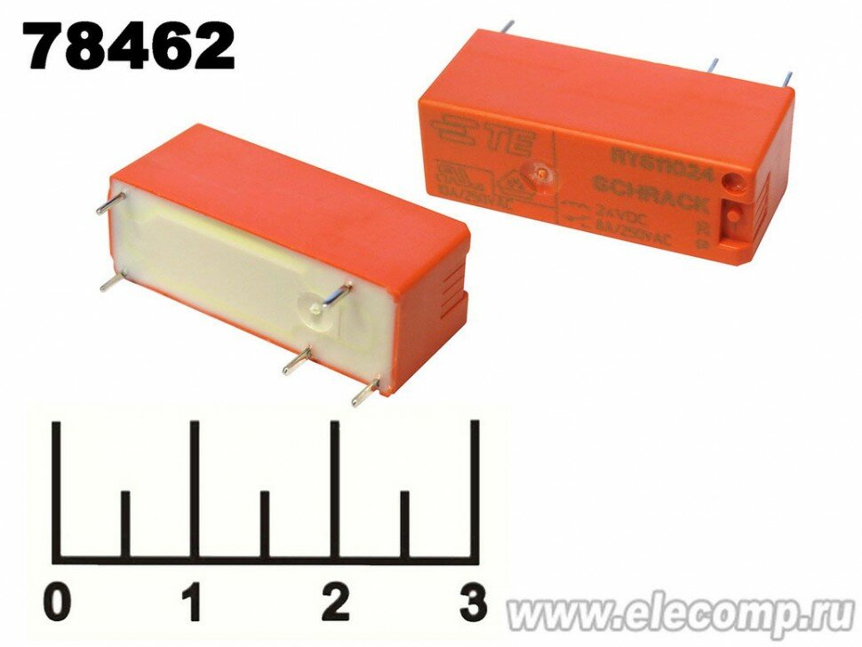 Реле =24V 8A/250V 2-1393225-1 (RY611024)