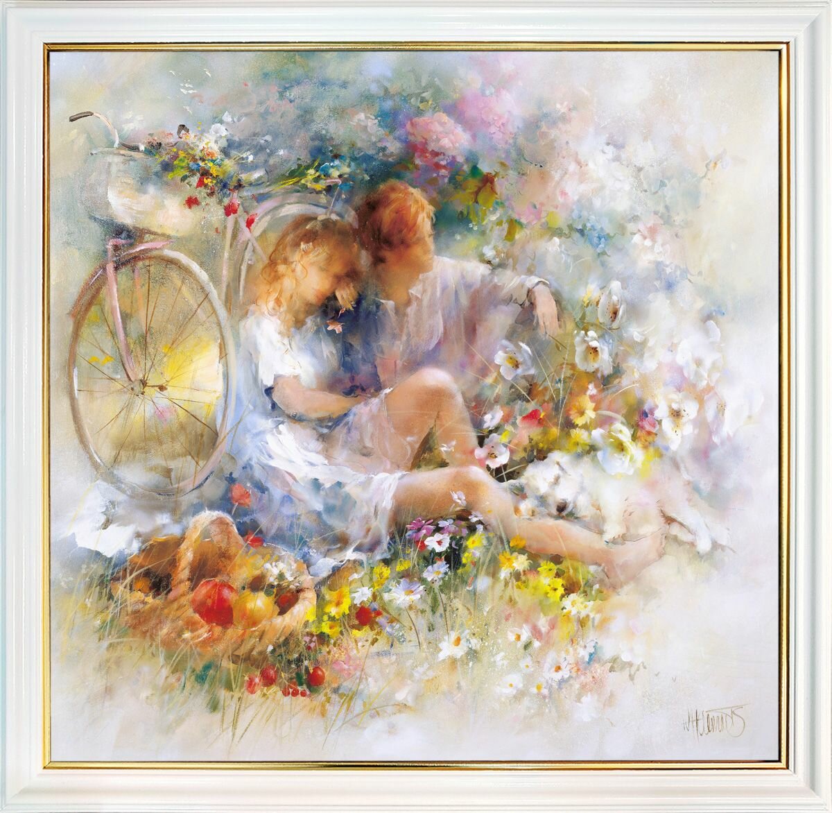 Картина, "Лето", 40х40 см, художник - Willem Haenraets. Арт. ХВ2-40х40