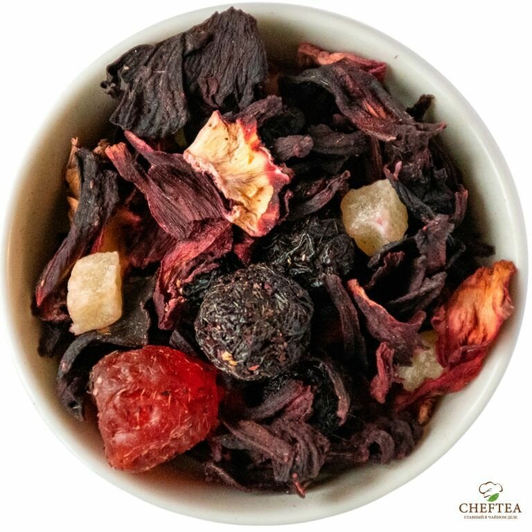 Фруктовый чай каркаде с вишней - Огненная вишня,250г