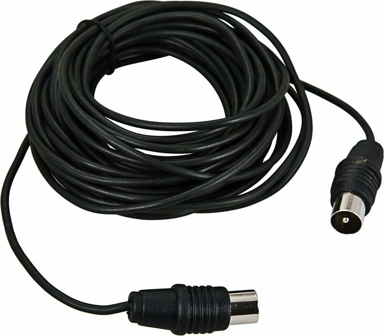 Антенный кабель удлинитель REXANT 17-5023 ТВ гнездо - штекер длина 3 метра черный