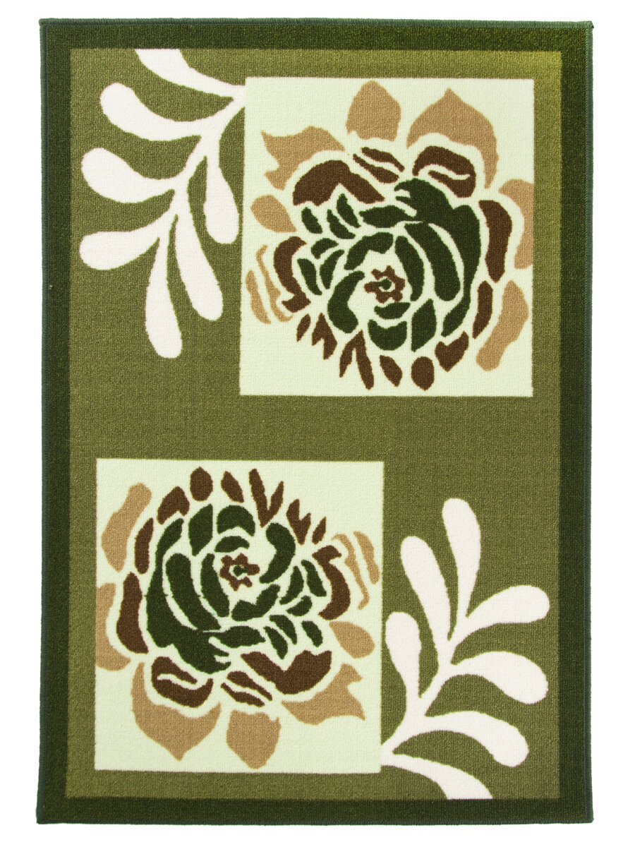 Коврик для ванной туалет, Нью Соса, 100х150, 31931-48589, зеленый