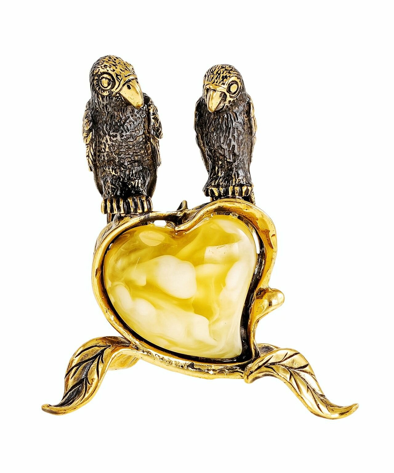 Статуэтка Попугаи Неразлучники 2155-Б, белый