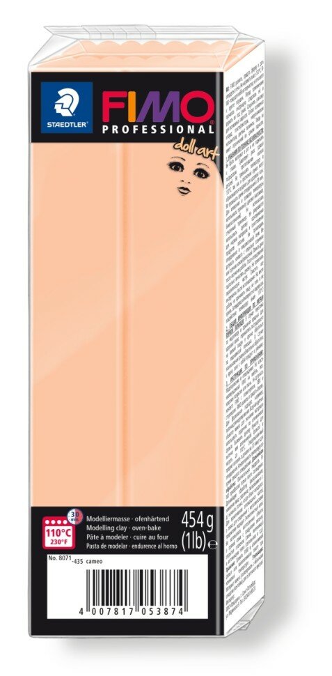 Fimo 8071-435/8041-435 Пластика для изготовления кукол "Professional doll art" непрозрачная камея