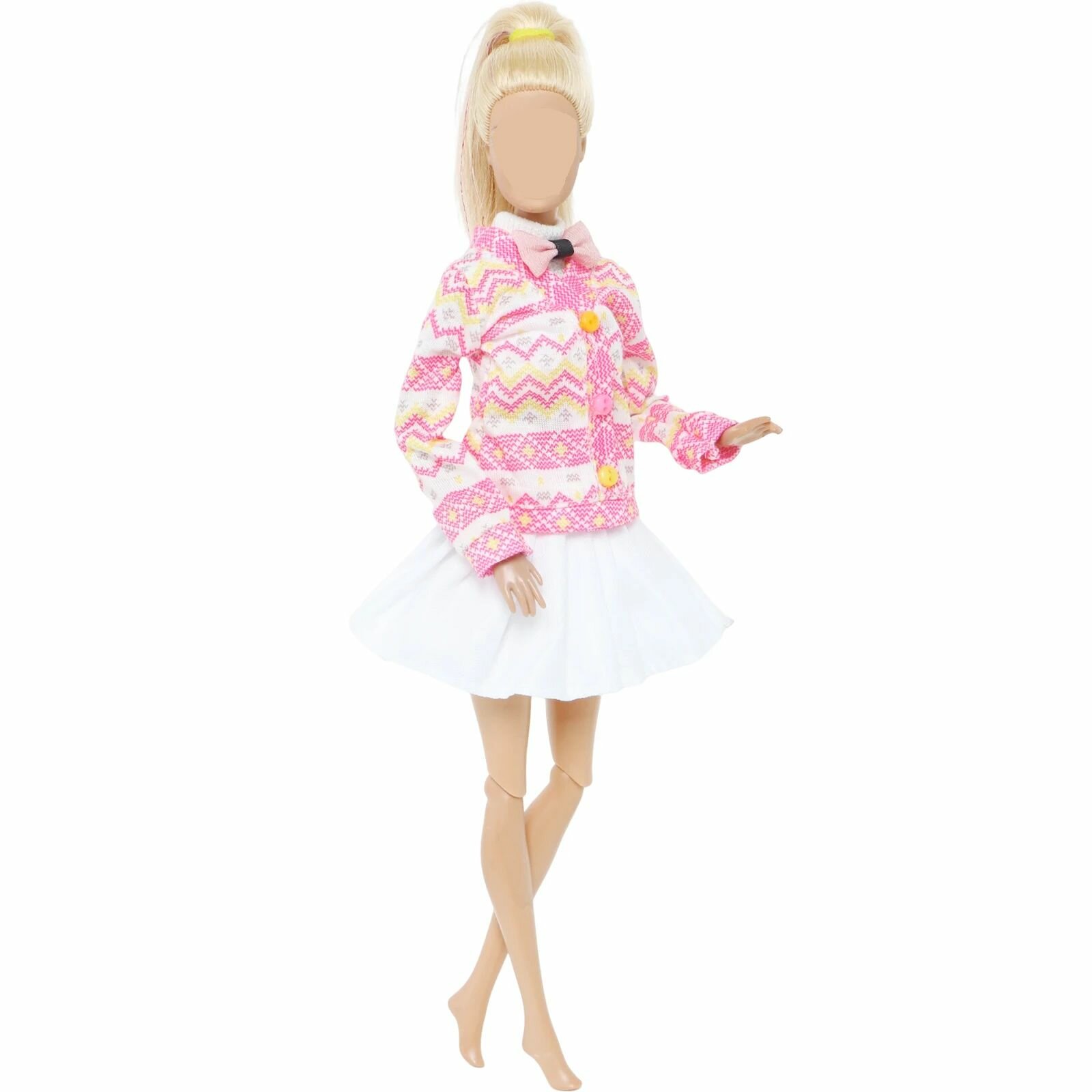 Комплект одежды для кукол 29-30 см /джемпер, топ, юбка