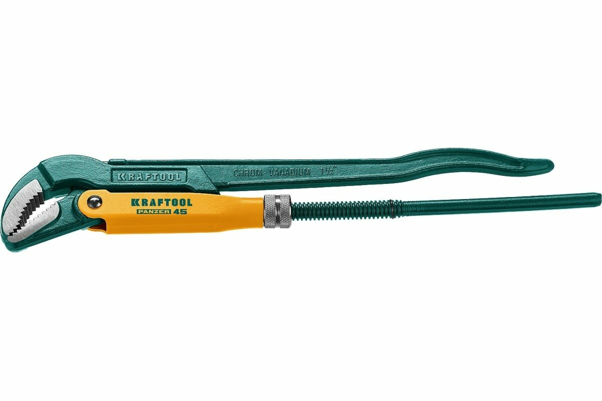 KRAFTOOL Panzer-45 трубный ключ №2 изогнутые губки 2735-15_z02 для сантехники