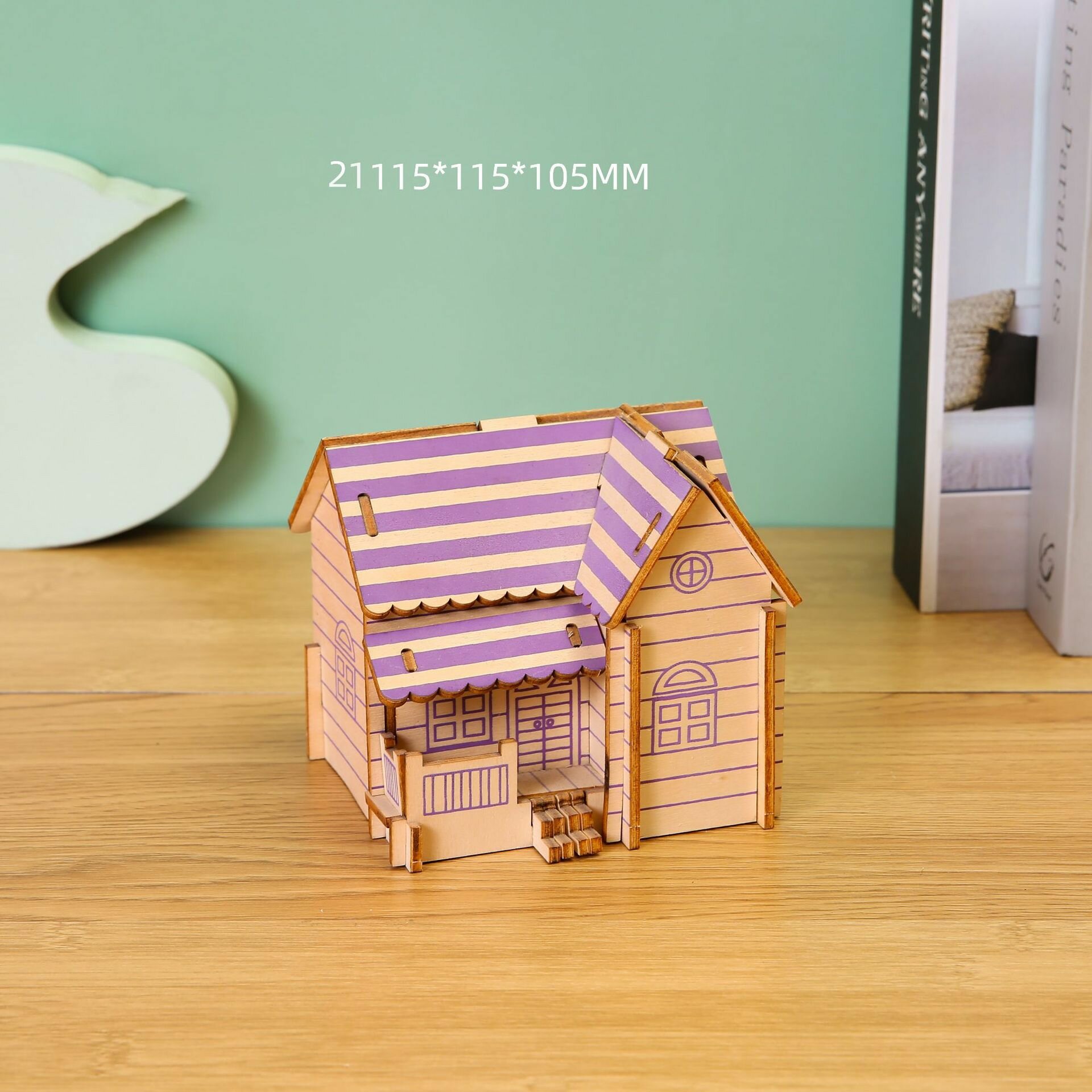Конструктор деревянный - Фиолетовый дом - модель A107 Бренд DLED