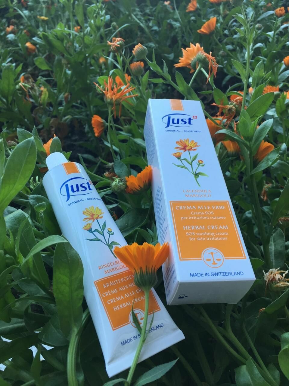 Крем Календула Just 100 мл из Швейцарии