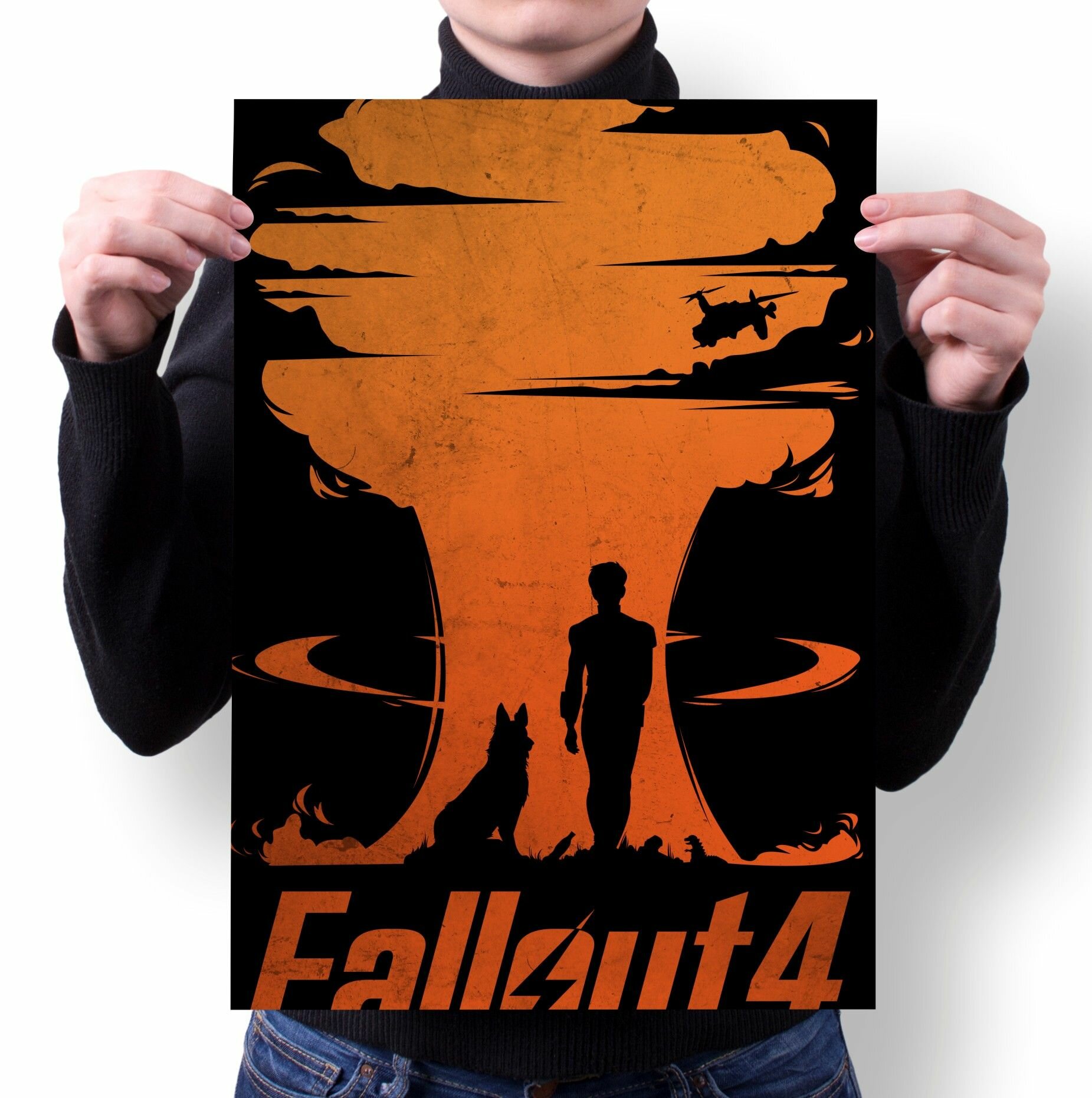 Плакат формата А4 с принтом "Fallout", Фоллаут
