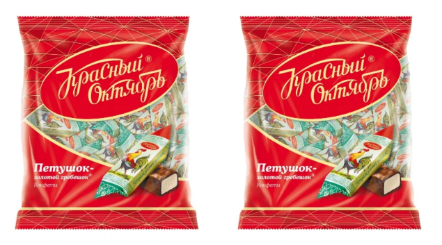 Шоколадные конфеты Красный Октябрь, Петушок золотой гребешок, 250 гр, 2 шт