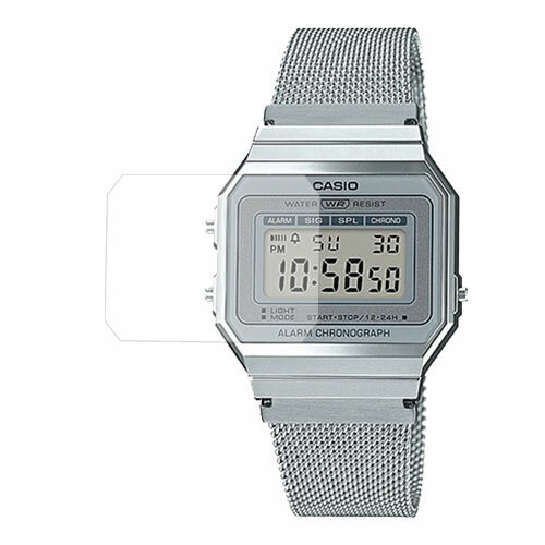 Скрин Мобайл защитный экран для часов Casio A700WM-7A из гидрогелевая плёнка прозрачная