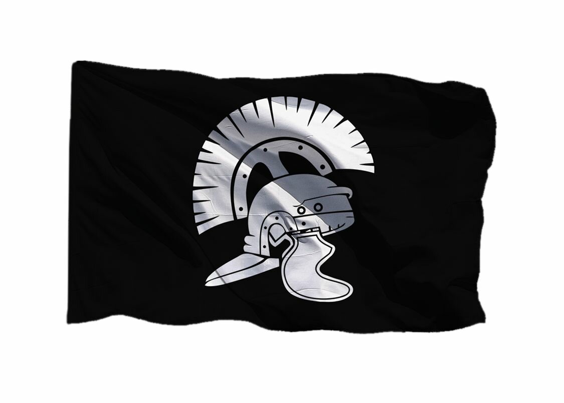 Флаг Легион Кротов Metro Last Breath 70х105 см на сетке для уличного флагштока