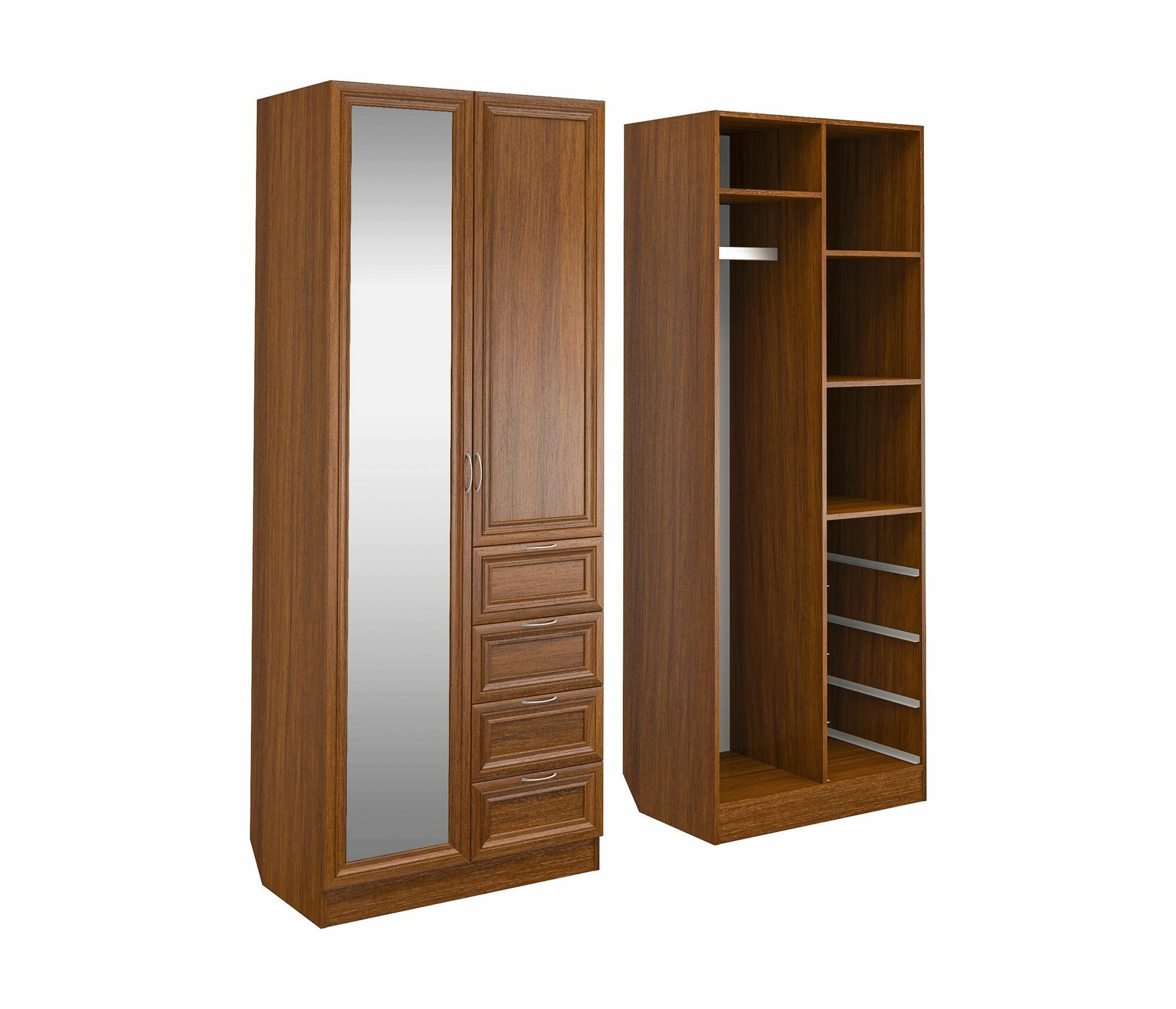 Шкаф 2-х дверный ШК-2/6 Орех