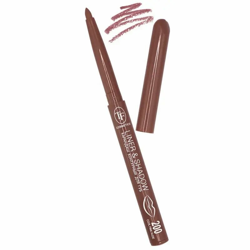 TF Cosmetics Карандаш для губ автоматический Liner & Shadow, тон 200 холодный розовый нюд