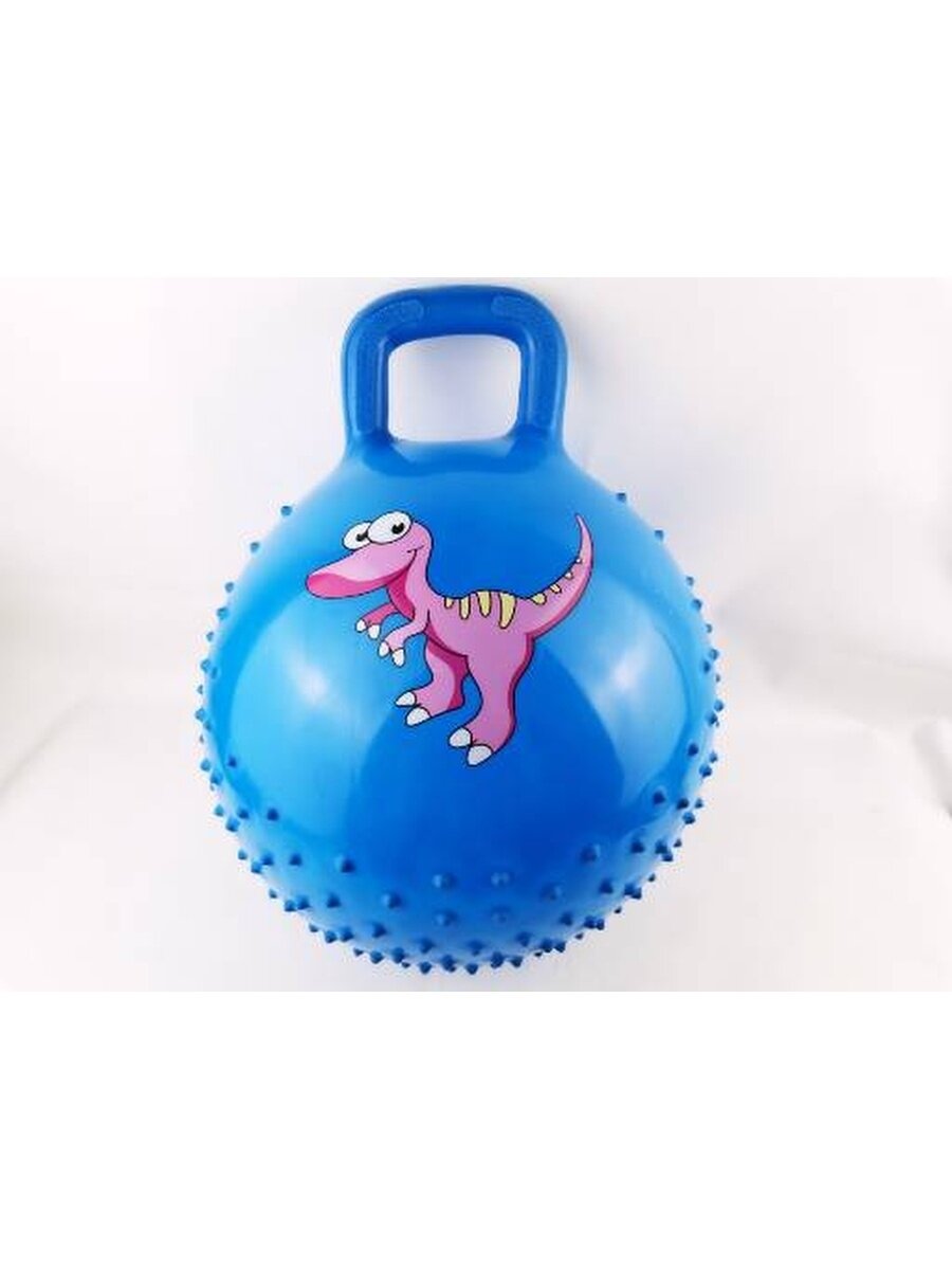 POV TRIC/Мяч-попрыгун 45 см, гимнастический мячик попрыгун, мяч прыгун с рожками, фитбол детский с ручками