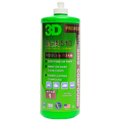 3D Режущая полировальная паста ACA 510 Rubbing Compound 0,95л