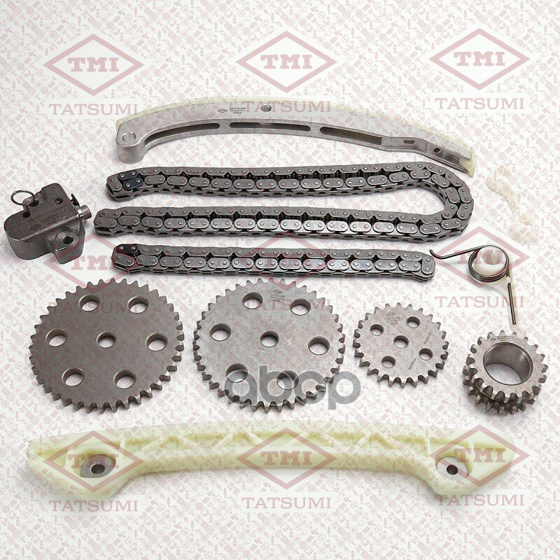 Комплект цепи ГРМ FORD C-Max/Focus/Mondeo 04-> MAZDA 3/5/6 02-> VOLVO C30/S40/S80/V50/V70 95-> TATSUMI арт. TFS1001