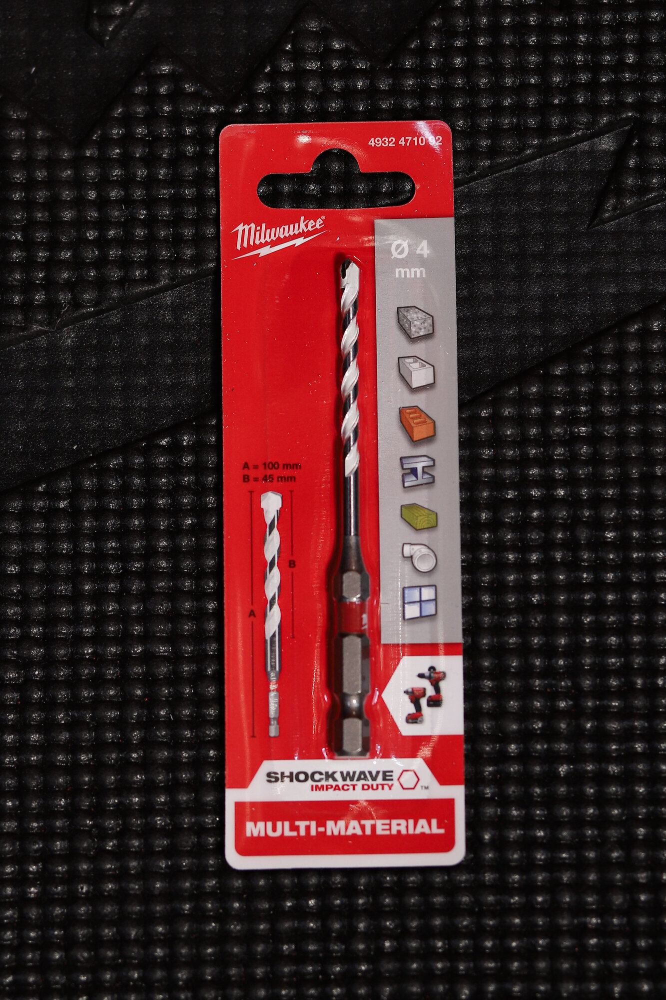 Сверло по мультиматериалам (4х90 мм; хвостовик HEX) Milwaukee