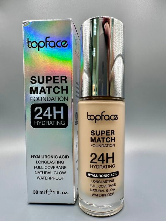 Topface Тональный крем Super Match 24H Foundation PT475 007 warm almond