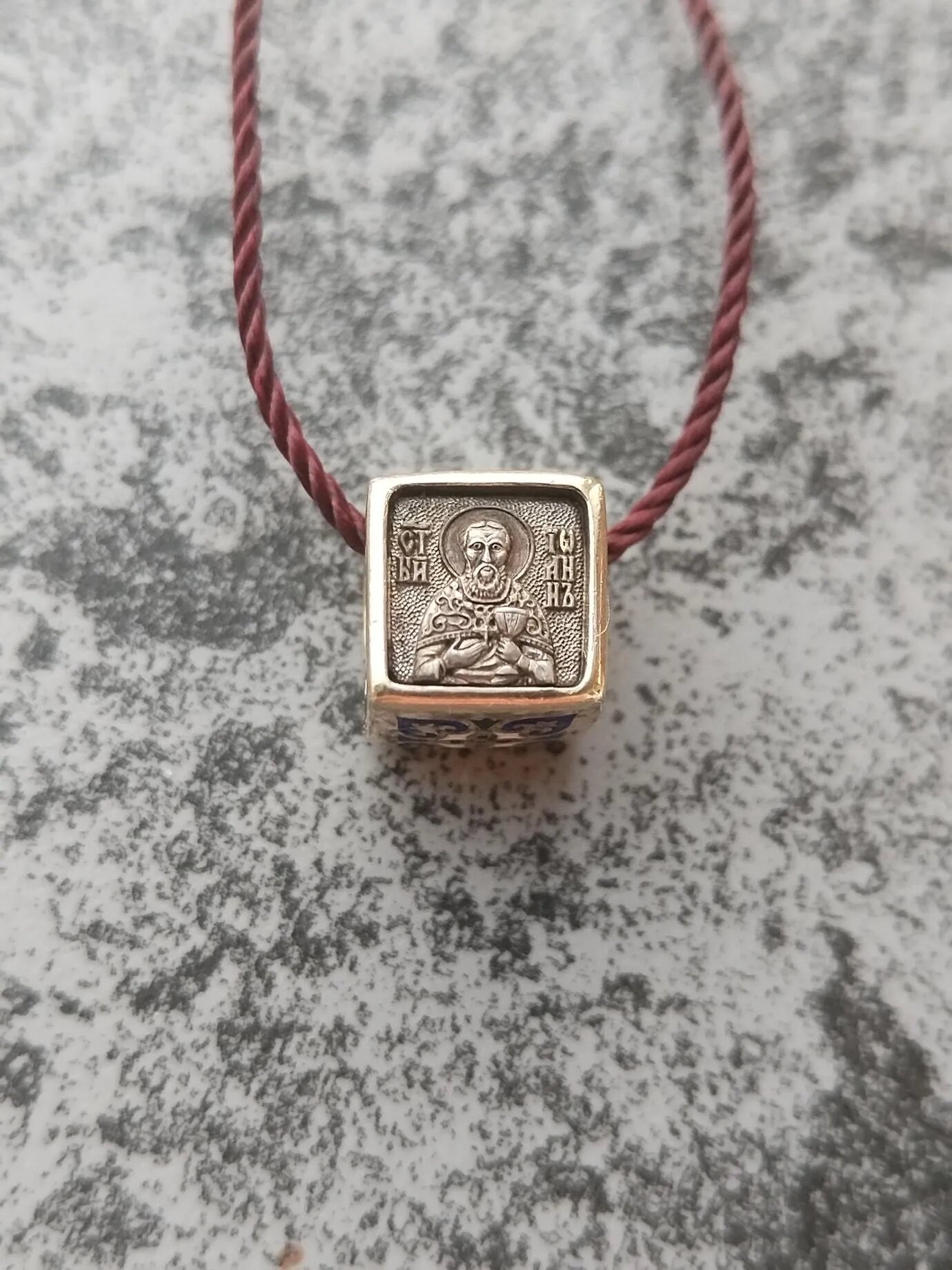 Подвеска на браслет, серебро, 925 проба, золочение, эмаль