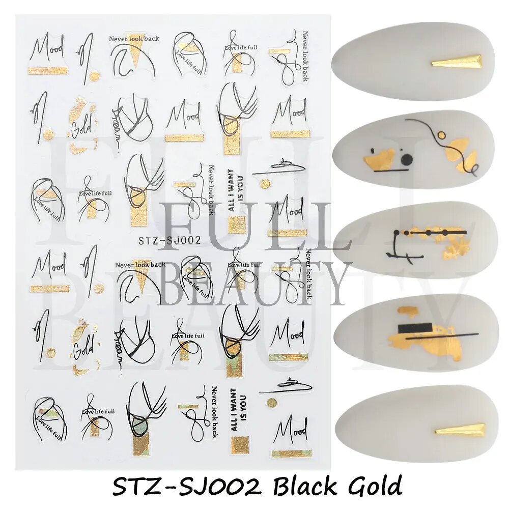 3D наклейки для ногтей с синими и зелеными глазами, самоклеящиеся наклейки-слайдеры, татуировка с большими глазами, страшные наклейки для ногтевого дизайна, украшения «сделай сам», аксессуары