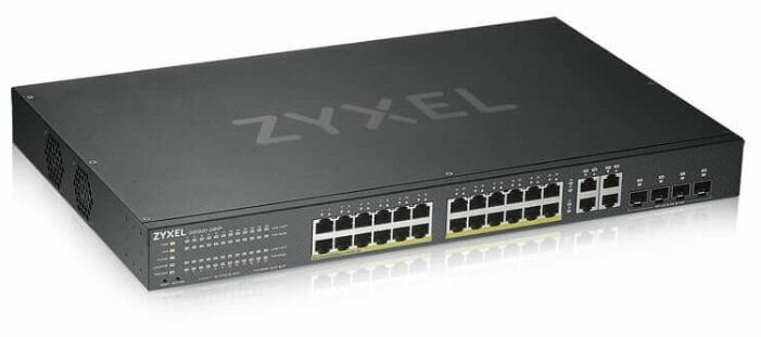 Коммутатор Zyxel NebulaFlex GS192024HPV2-EU0101F 24G 24PoE+ 375W управляемый