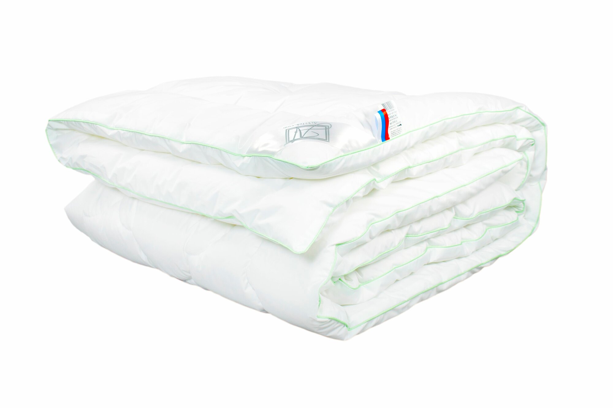 Одеяло Бамбуковое волокно 200х220 Евро в перкале Теплое АльВиТек Бамбук 400 г/м2