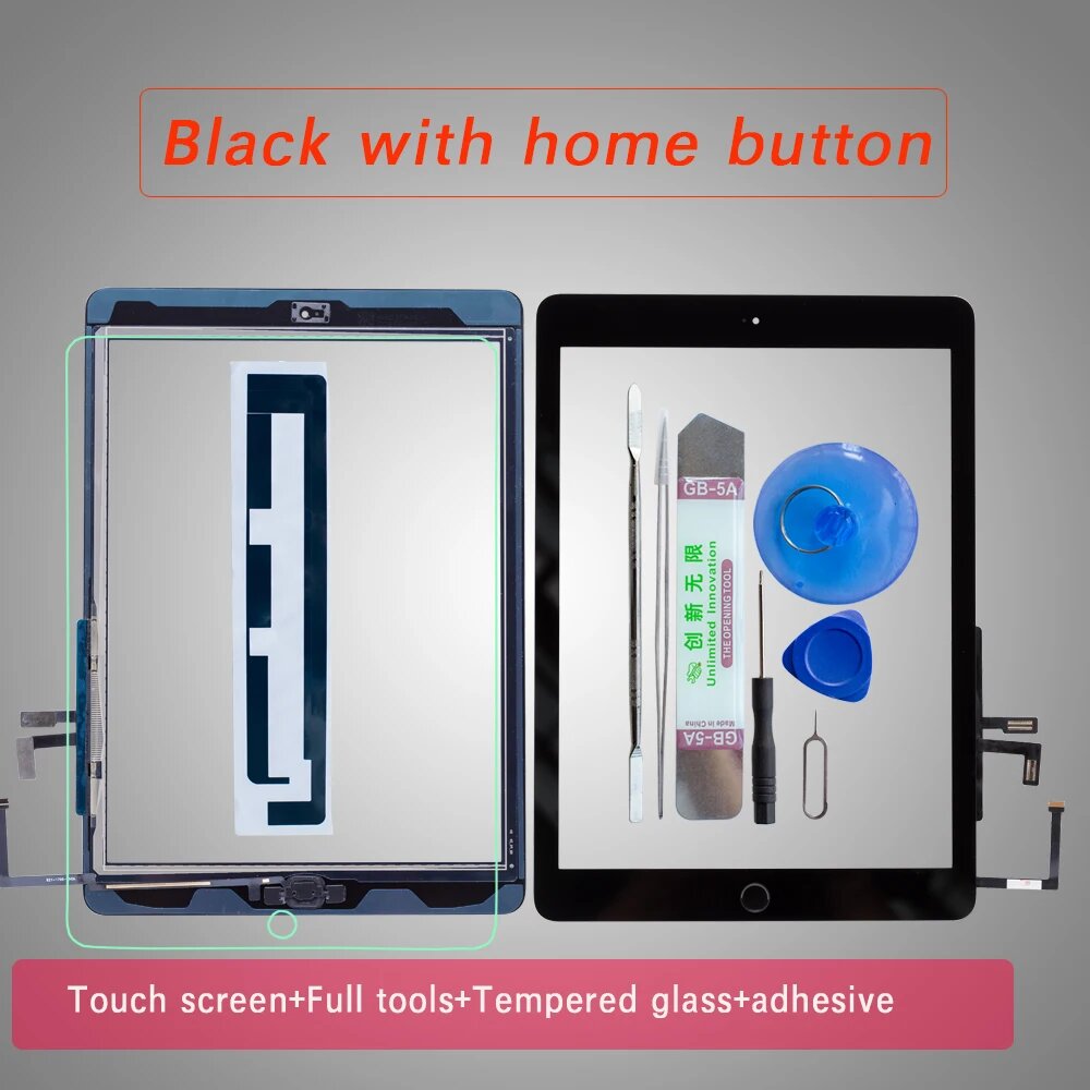 Сенсорный экран для iPad Air 1 Huasha black with button