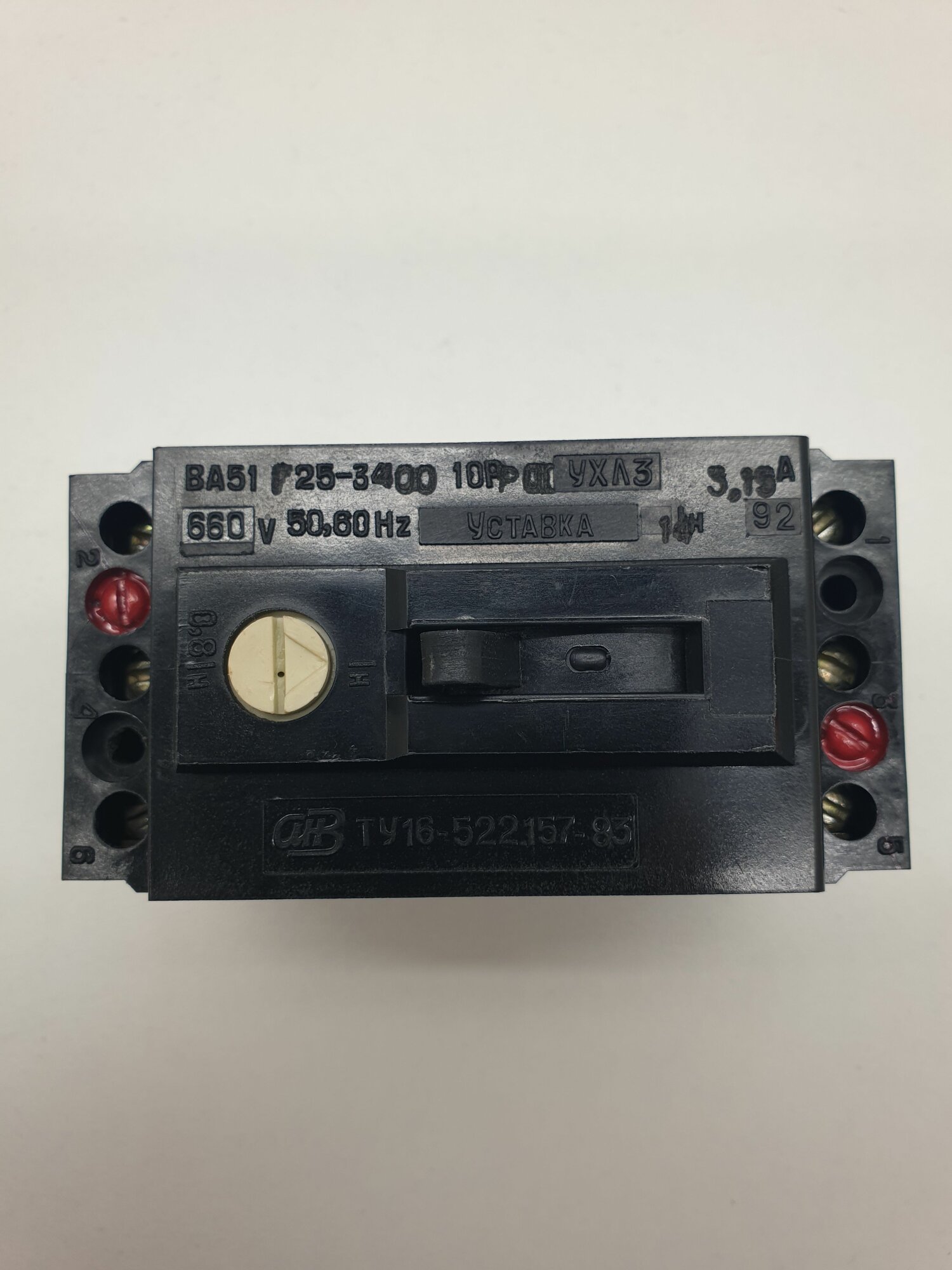 ВА51Г25-340010Р 00УХЛ3, Выключатель автоматический, 3,15A, 14In, 660V 50-60Hz