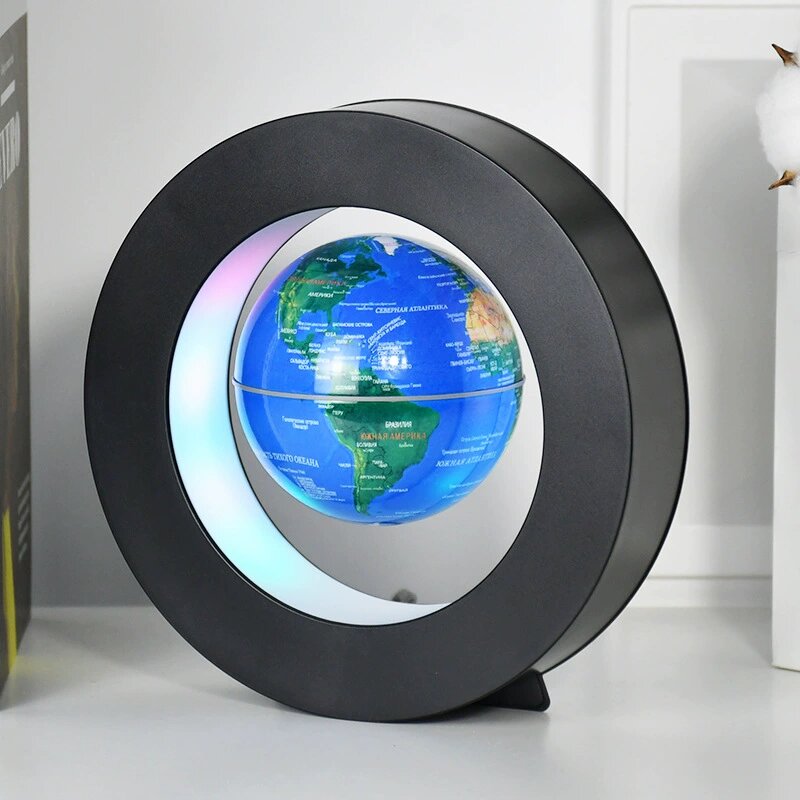 Левитирующий глобус с подсветкой – магнитный, креативный подарок на выпускной