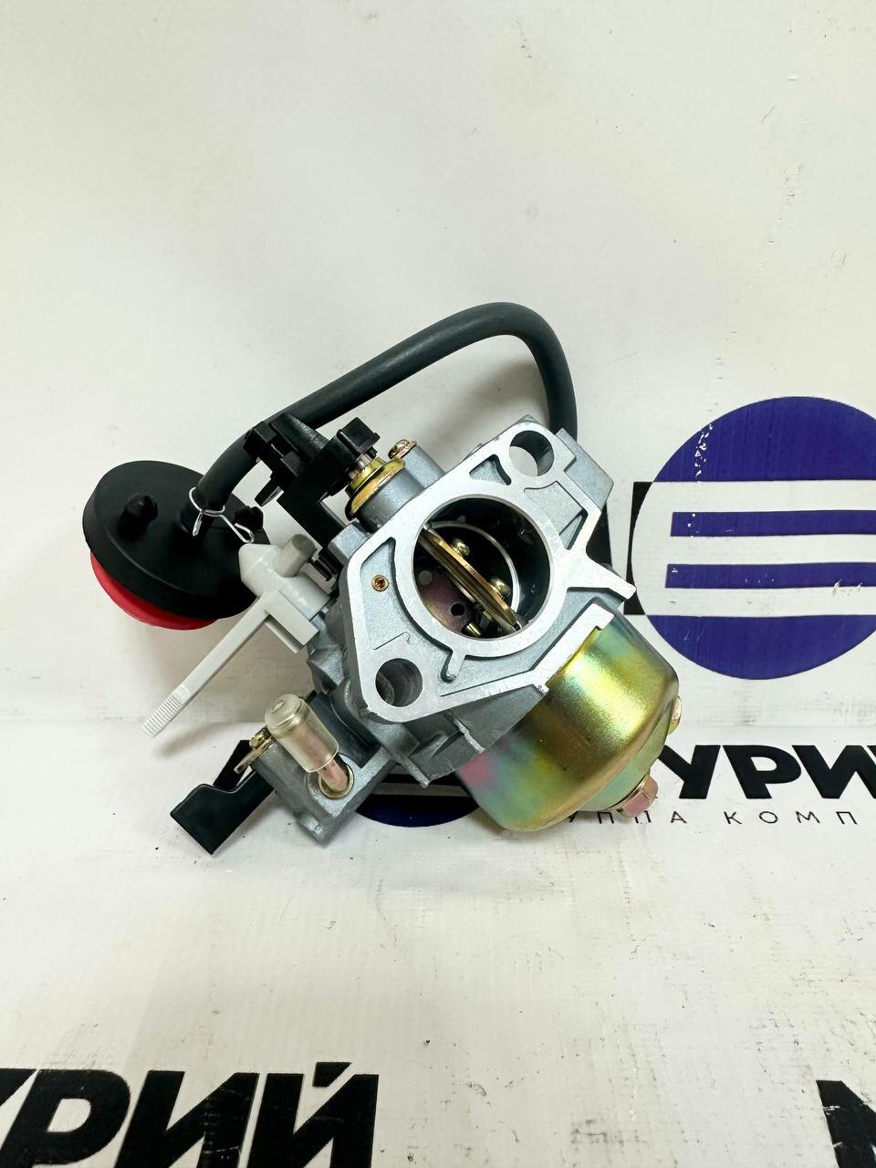 Карбюратор с подкачкой 190F в сборе с бензокраном