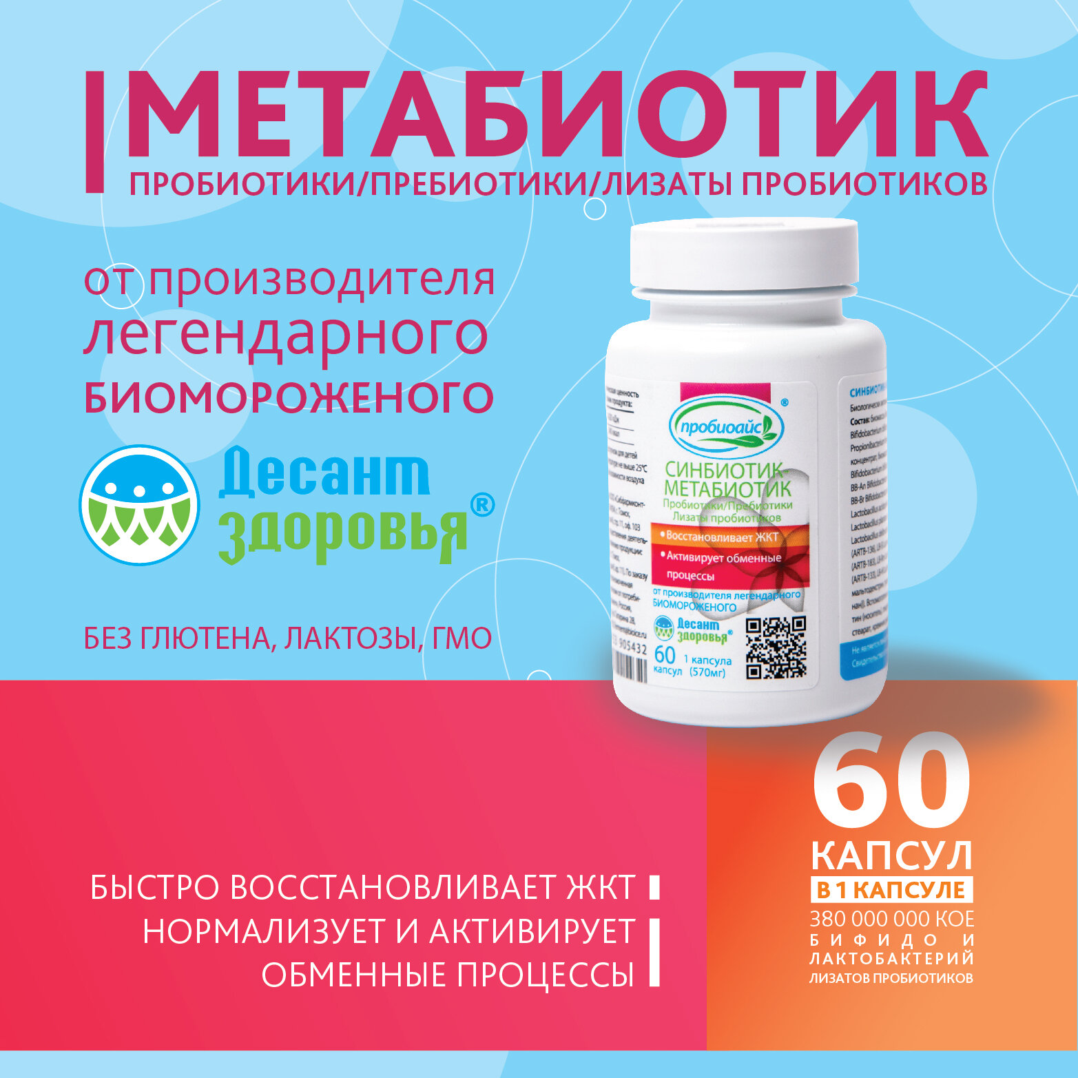 Синбиотик-Метабиотик (Пробиофул)/Пробиотики и пребиотики для нормализации кишечной микрофлоры