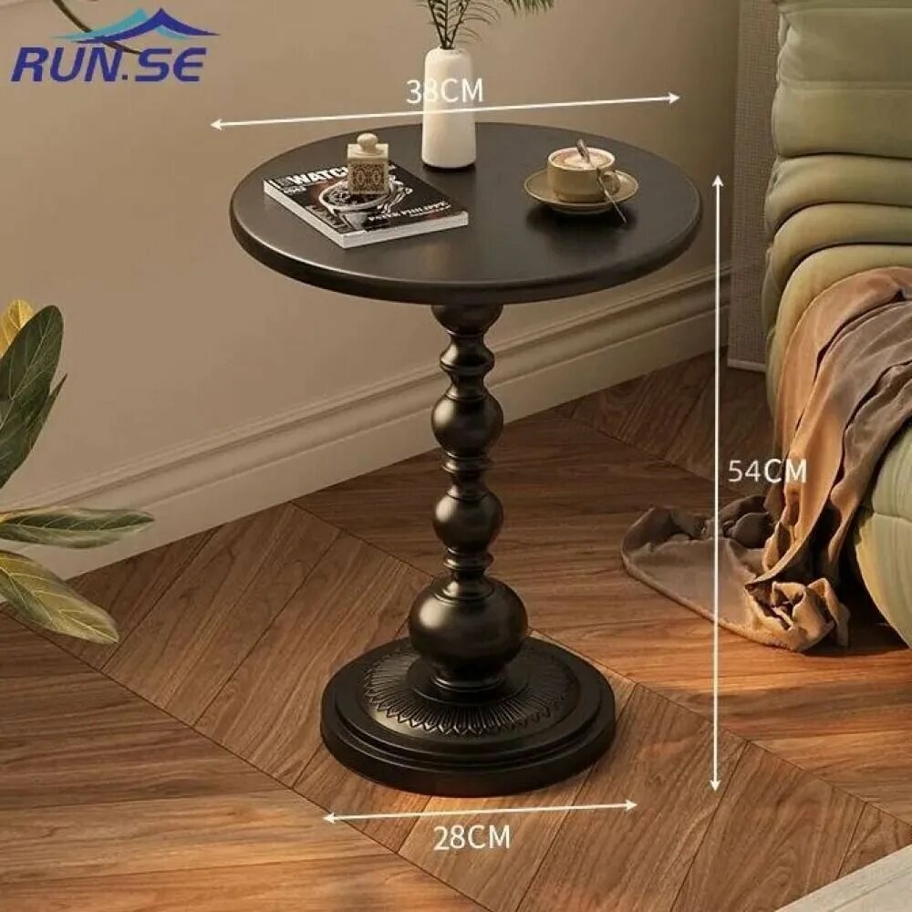 Журнальный стол, 38х38х54 см, черное, Кованое железо