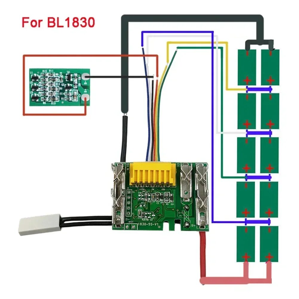 Плата защиты аккумулятора Makita 18В для Bl1830 Bl1840 Bl1850