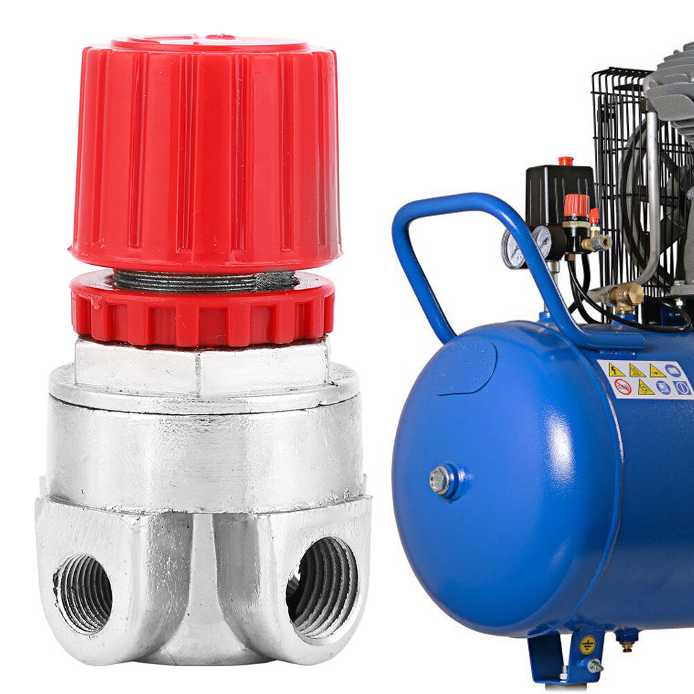 Клапан из цинкового сплава высокой точности 4 отверстия регулирующего давления для компрессоров воздуха, вес 99 г, размер 7x4x4 см, для фильтрации, плунжерного компрессора, модель 0314482445, 1 шт.