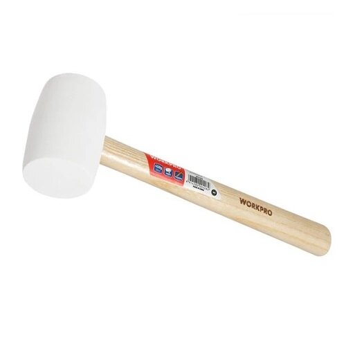 Киянка резиновая, 450 г, 300 мм, белый Workpro WP241038